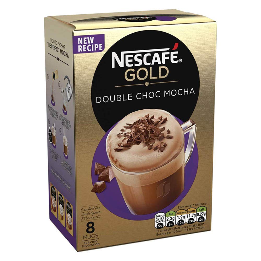 Nescafé Double Choc Mocha 184g - Chocolate-mocha coffee sachets ...