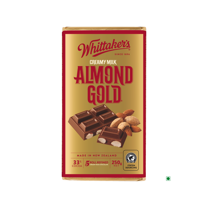 Whittakers Almond Gold Bar 250g – globalsnack.in